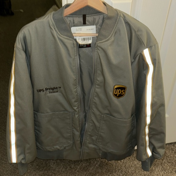 Jackets & Coats | Ups Freight Grey Truckload Jacket Reflective | Poshmark